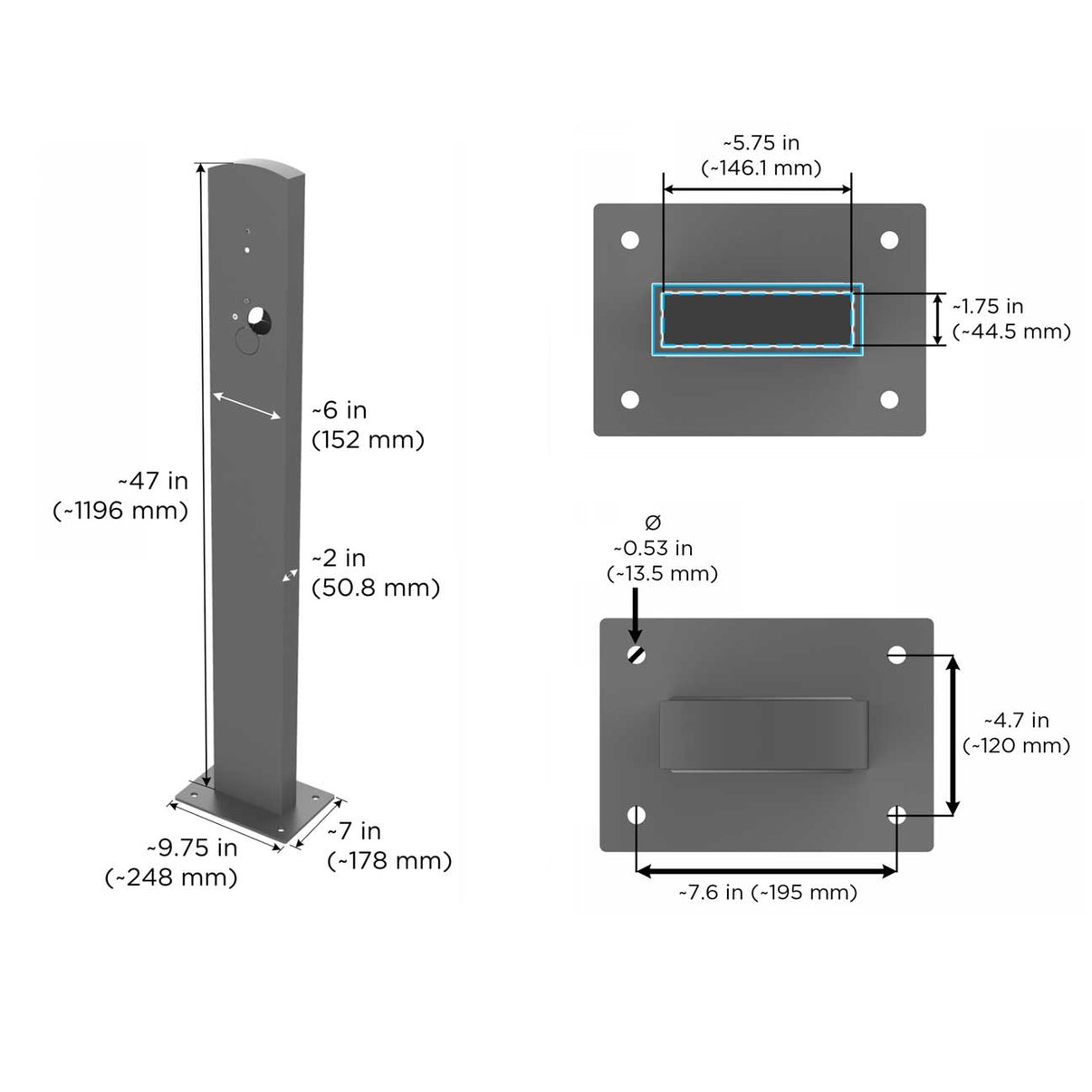 Tesla EV Charger Pedestal – JSA Lighting