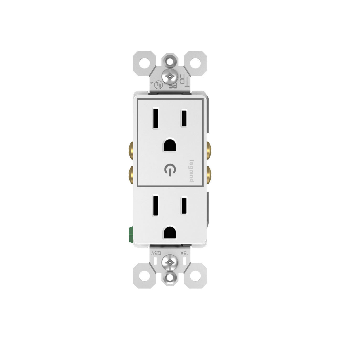 Receptacle: Decora, Half-Controlled, TR, 15A – JSA Lighting