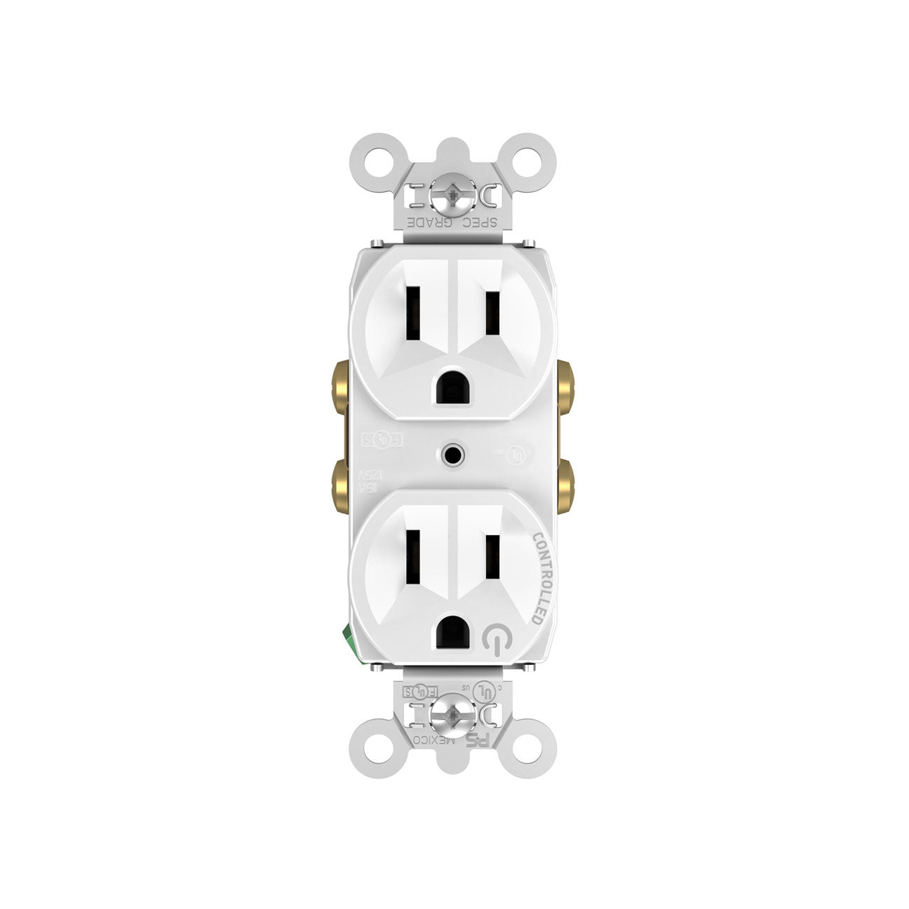 Receptacle: Duplex, Half-Controlled, TR, 15A – JSA Lighting